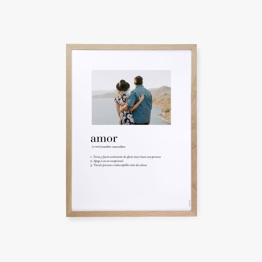 Póster con foto Amor | Cottonbird