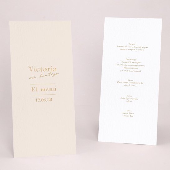 Menú bautizo - Cotton Bird